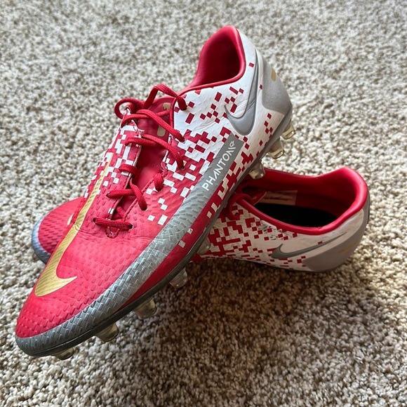 Nike | Shoes | Red Nike Id Phantom Gt Academy Turf Cleats | Poshmark